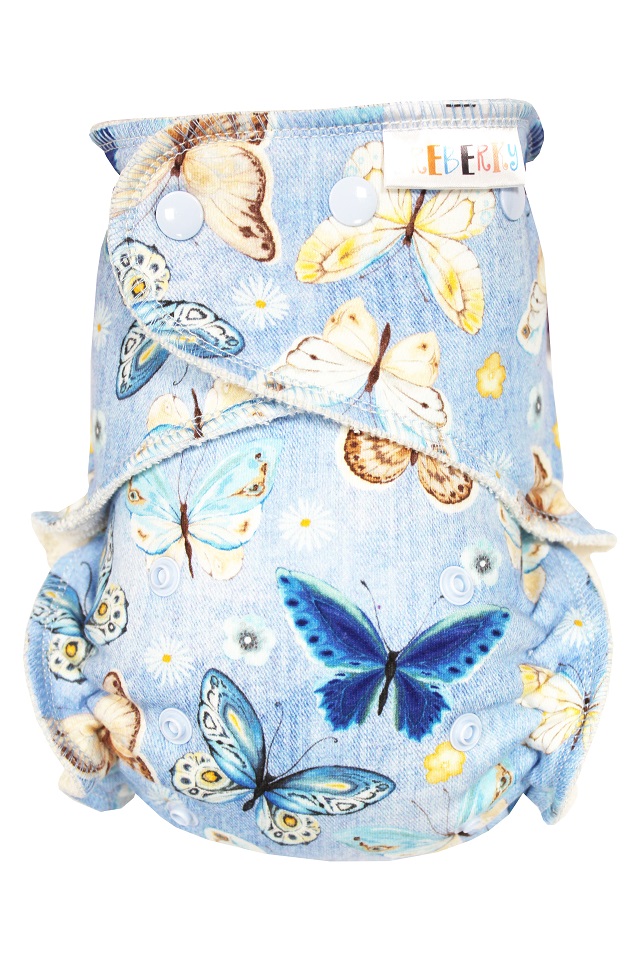 BIO Nohavičková plienka - Džínsové motýle - Rischino.sk